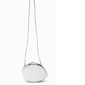 Zara | Bags | Zara Metallic Box Bag Silver | Poshmark